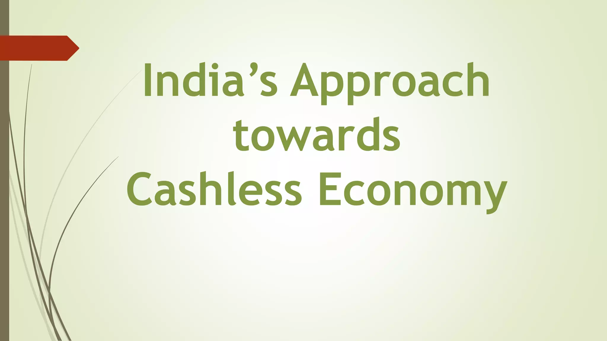 Cashless economy | PPTX