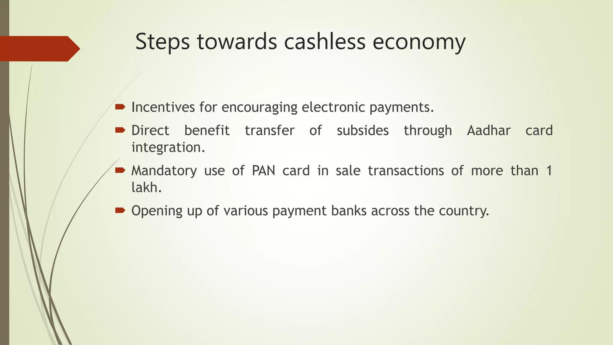 Cashless economy | PPTX