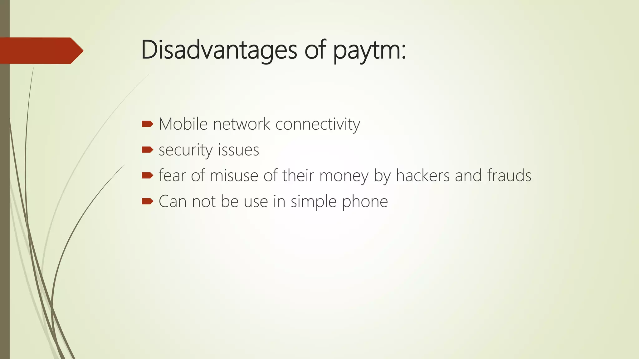 Cashless economy disadvantages | PPT