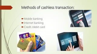 Cashless economy disadvantages | PPT