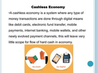 Cashless india | PPTX | Credit Cards | Personal Debt