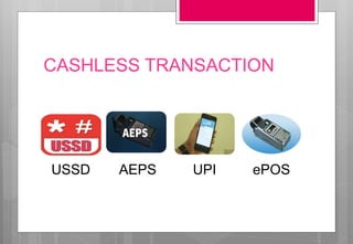 CASHLESS TRANSACTION -DIGITAL INDIA | PPT