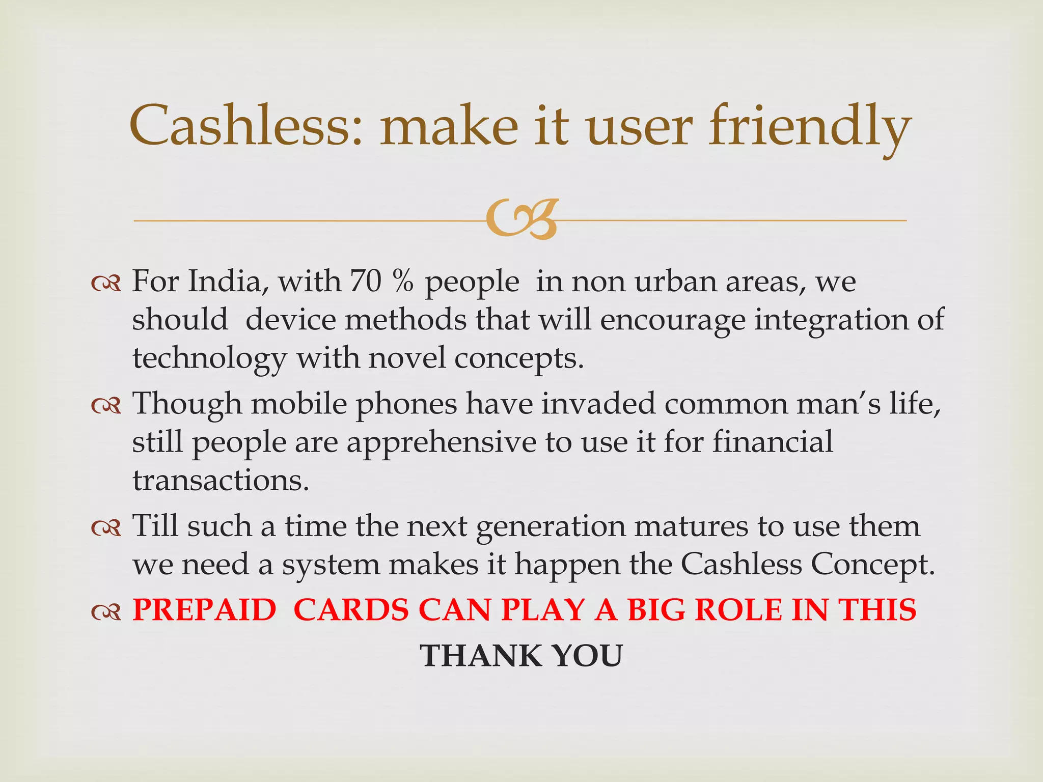 Cashless transactions | PDF