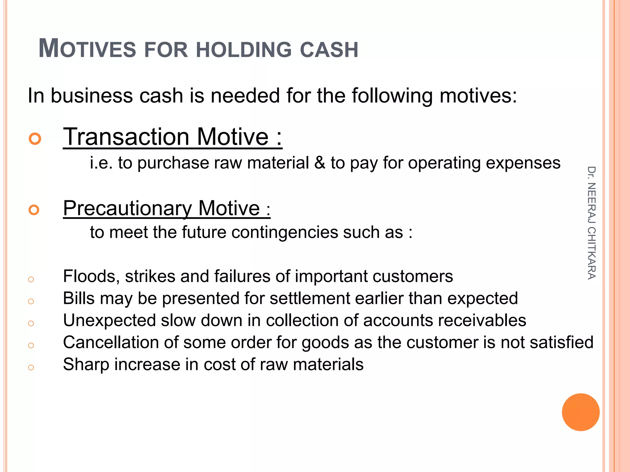 Cash management | PPSX