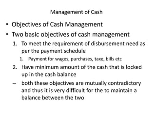 Cash management | PDF