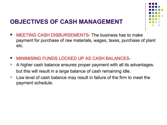 Cash management | PPT