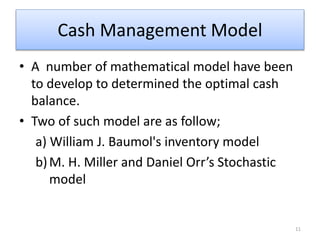 Cash management | PPTX