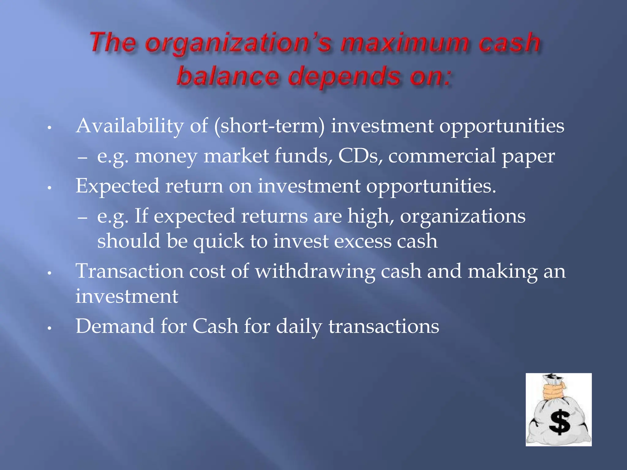 cash management overview and its strategiespptx | PPT