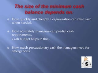 cash management overview and its strategiespptx | PPT