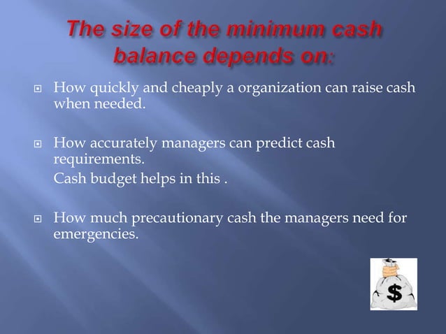 cash management overview and its strategiespptx | PPT