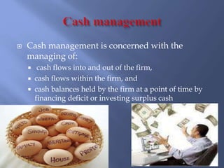 cash management overview and its strategiespptx | PPT