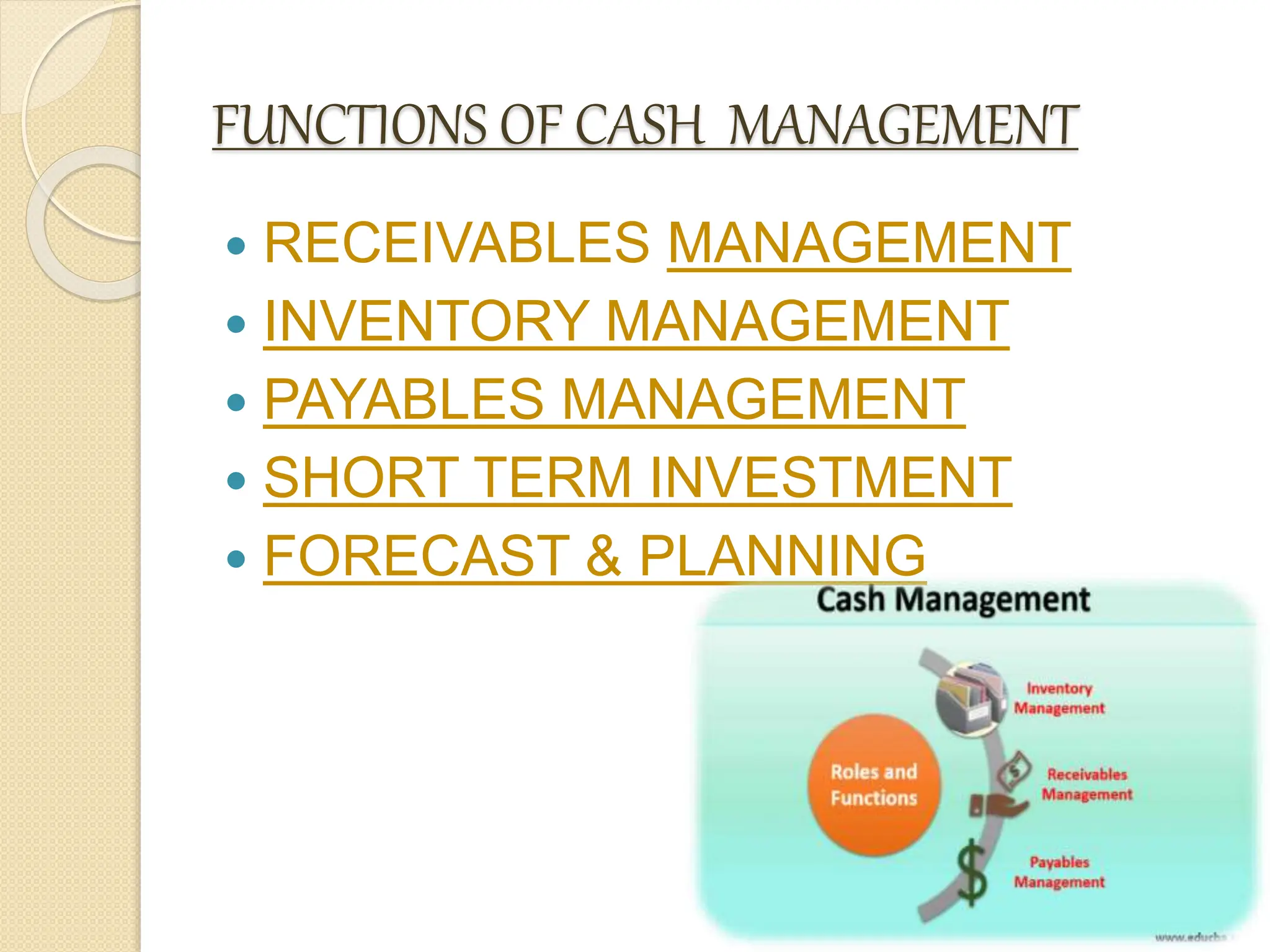 CASH MANAGEMENT.pptx cash management's h | PPTX
