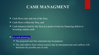 CASH MANAGEMENT, FINANCIAL MANAGEMENT.pptx