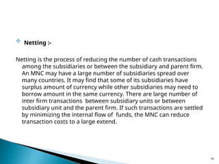 Cash Management multinational financial | PPT