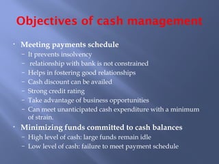 cash management and its benefits and types | PPTX
