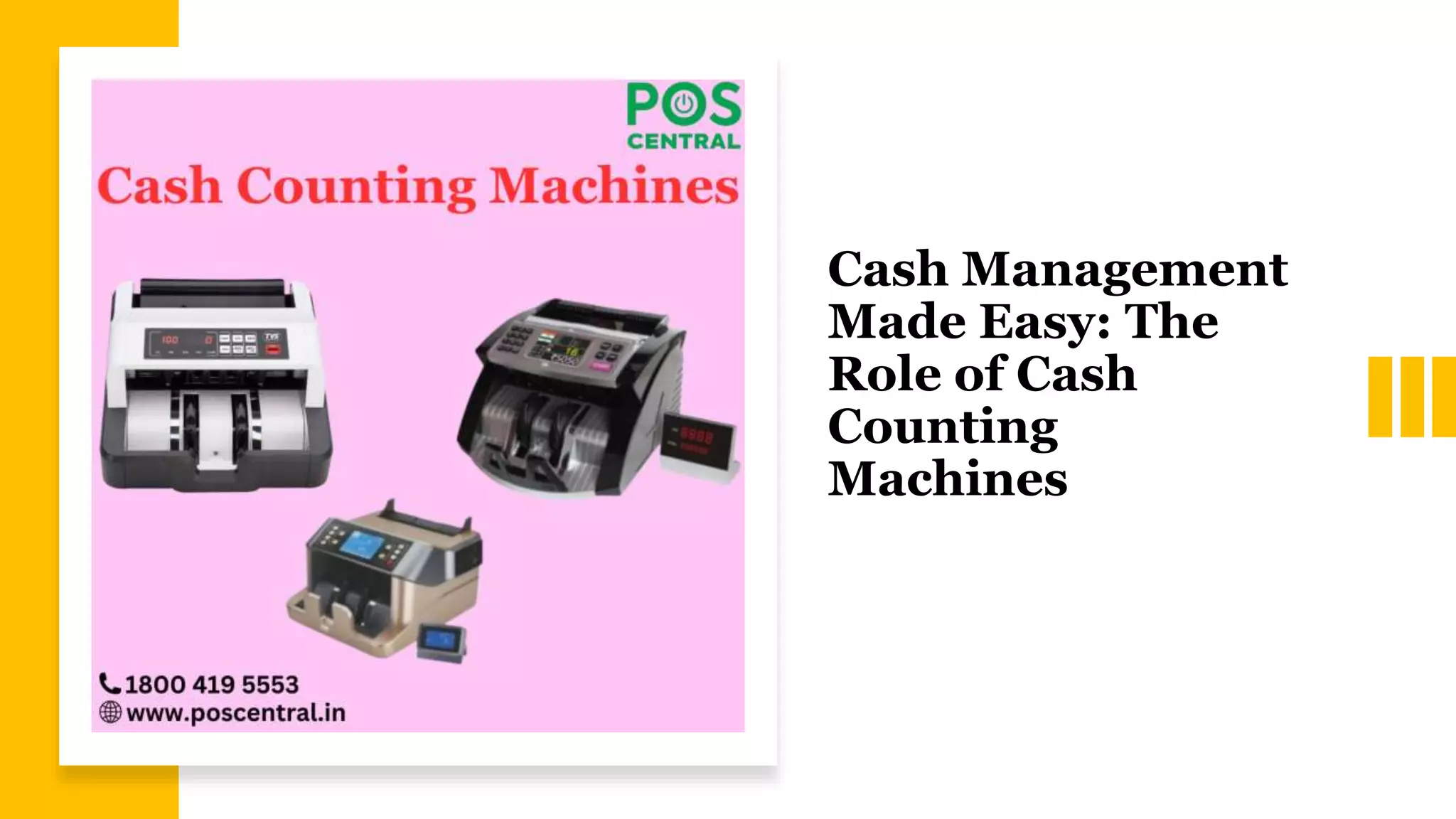 Cash Management Made Easy: The Role of Cash Counting Machines | PPT