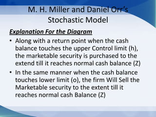 Cash management model | PPTX