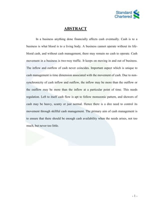 Cash management report | DOCX