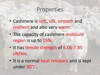 Cashmere Fiber | PPTX