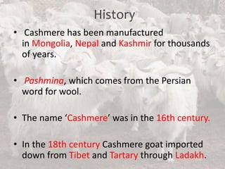 Cashmere Fiber | PPTX
