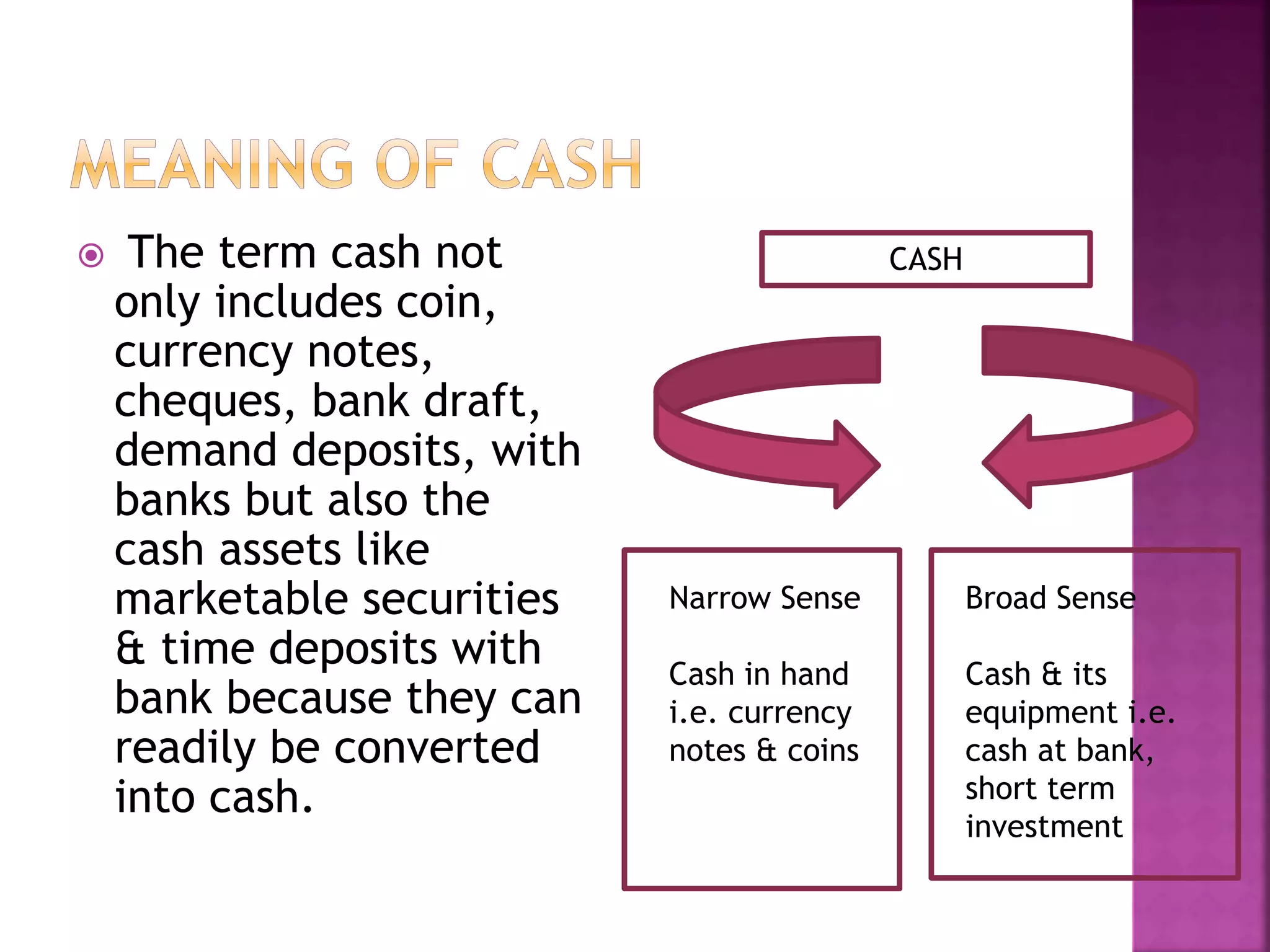 Cash management | PPTX