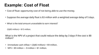 cash mgt final presentation and the implication | PPTX