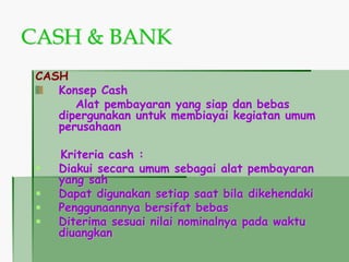 Cash on bank & petty cash | PPT