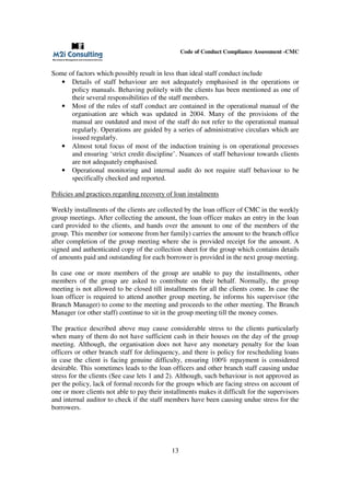 Cashpor micro credit | PDF