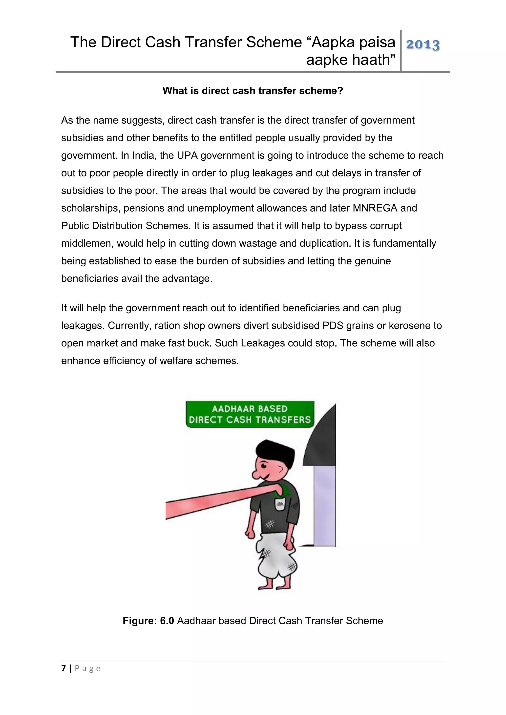 Direct Cash Transfer Scheme India | PDF | Business | Business and Finance