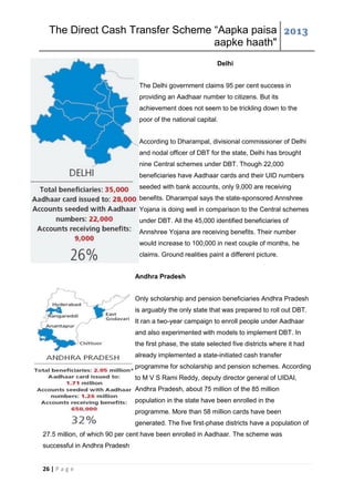Direct Cash Transfer Scheme India | PDF | Business | Business and Finance