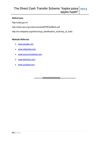 Direct Cash Transfer Scheme India | PDF | Business | Business and Finance