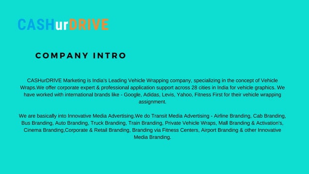 CASHhurDRIVE Marketing Pvt Ltd | PDF