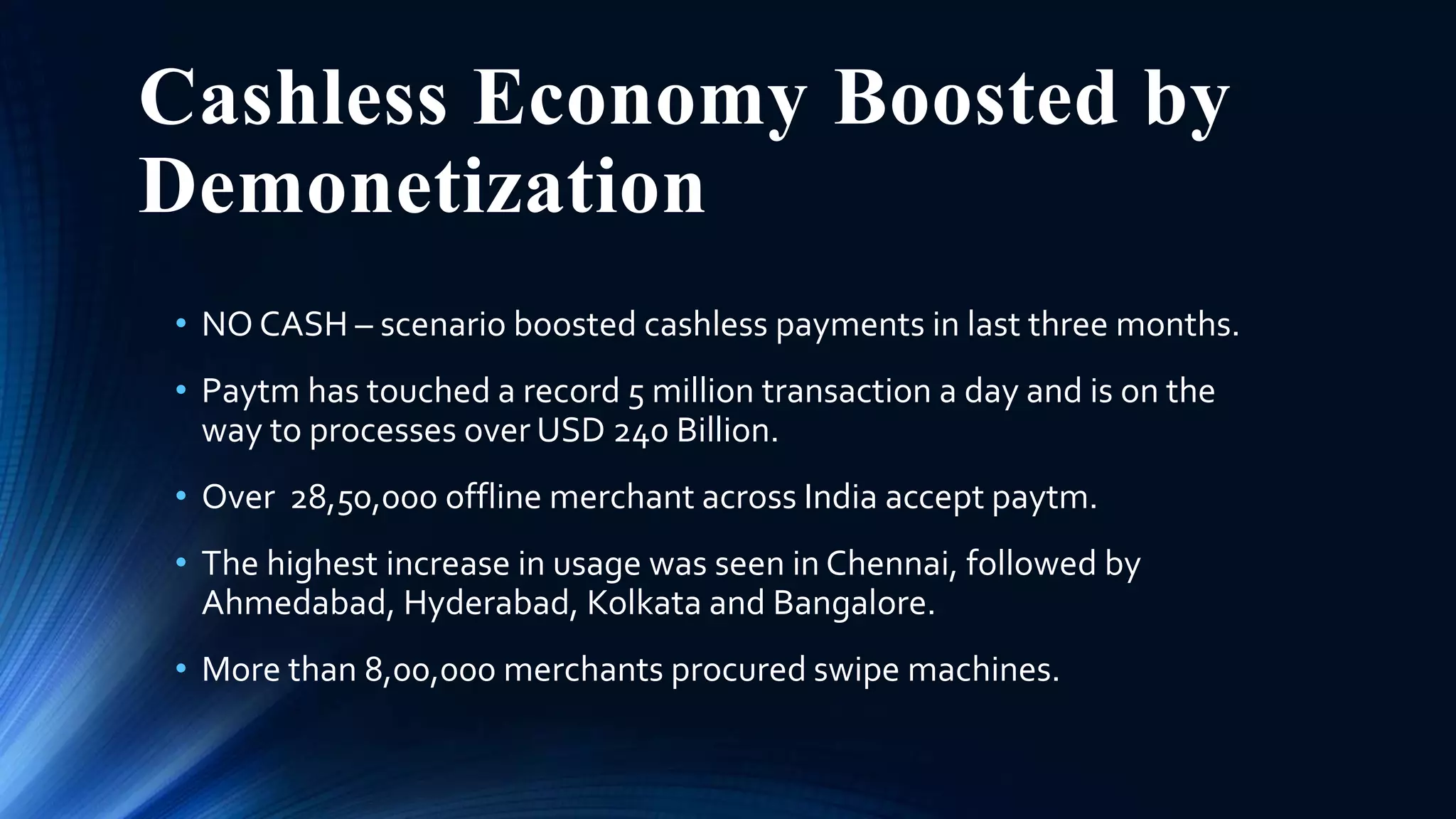 Cash vs cashless economy | PPTX