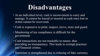 Cash vs cashless economy | PPTX