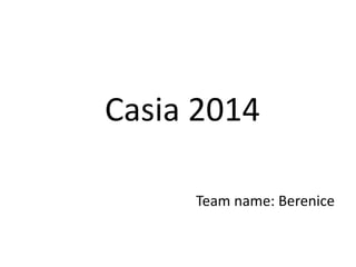 Casia berenice | PPTX