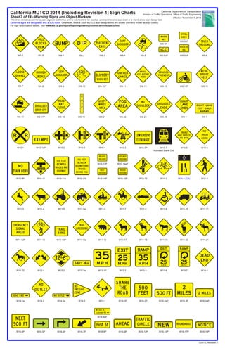 Caltrans Sign Chart