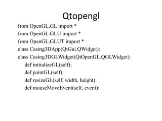 Casing3d opengl | PPT