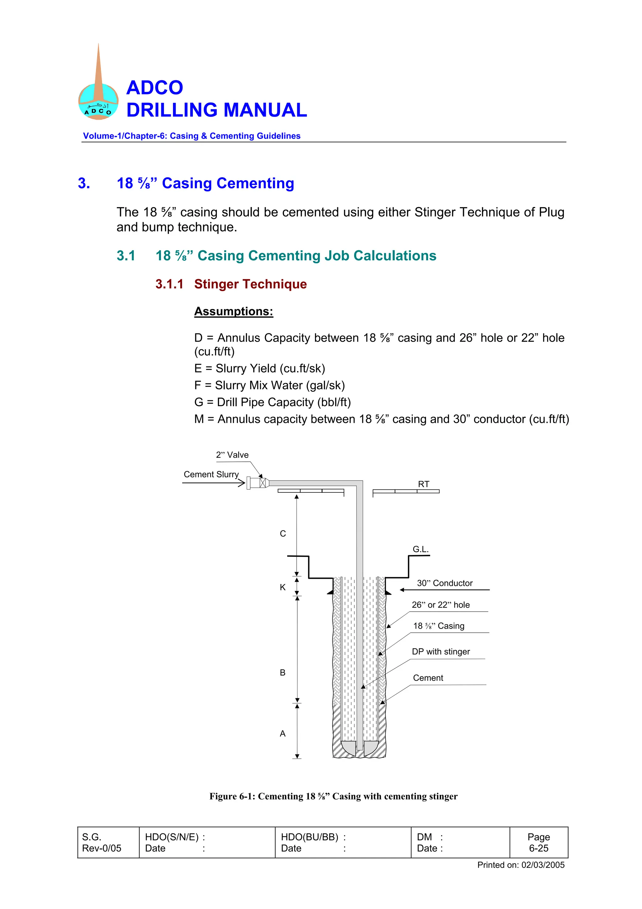 casing and cementing _ ADCO drilling manual | PDF