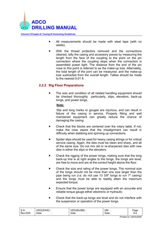 casing and cementing _ ADCO drilling manual | PDF