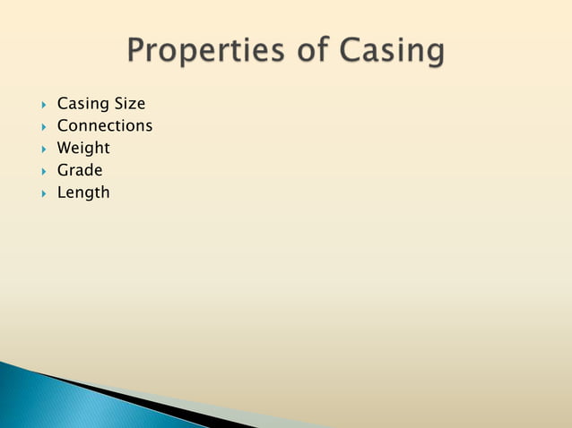 Casing design | PPTX | Geology | Science