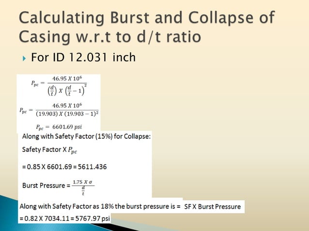 Casing design | PPTX | Geology | Science