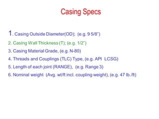 Casing Design | Tubing | Well Control | Drilling | Gaurav Singh Rajput ...