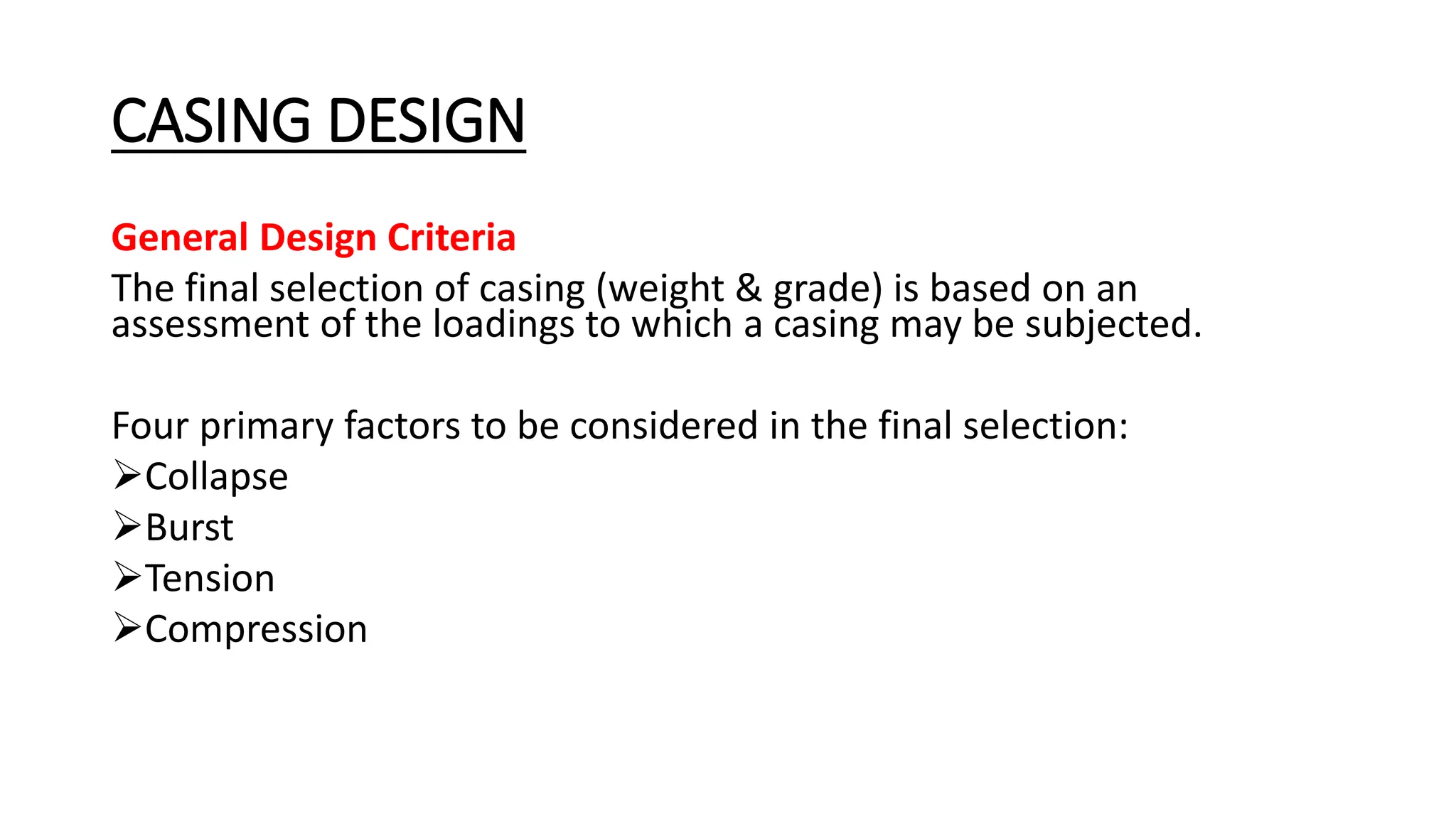 Casing Physical Properties,casing Grades and design .ppt