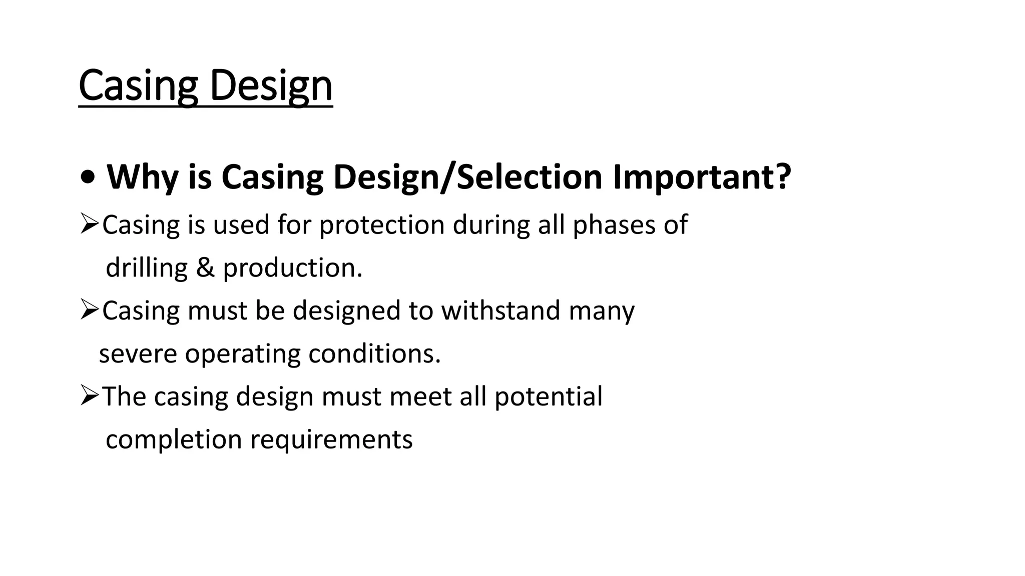 Casing Physical Properties,casing Grades and design .ppt