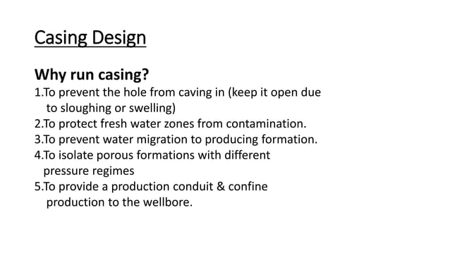 Casing Physical Properties,casing Grades and design .ppt
