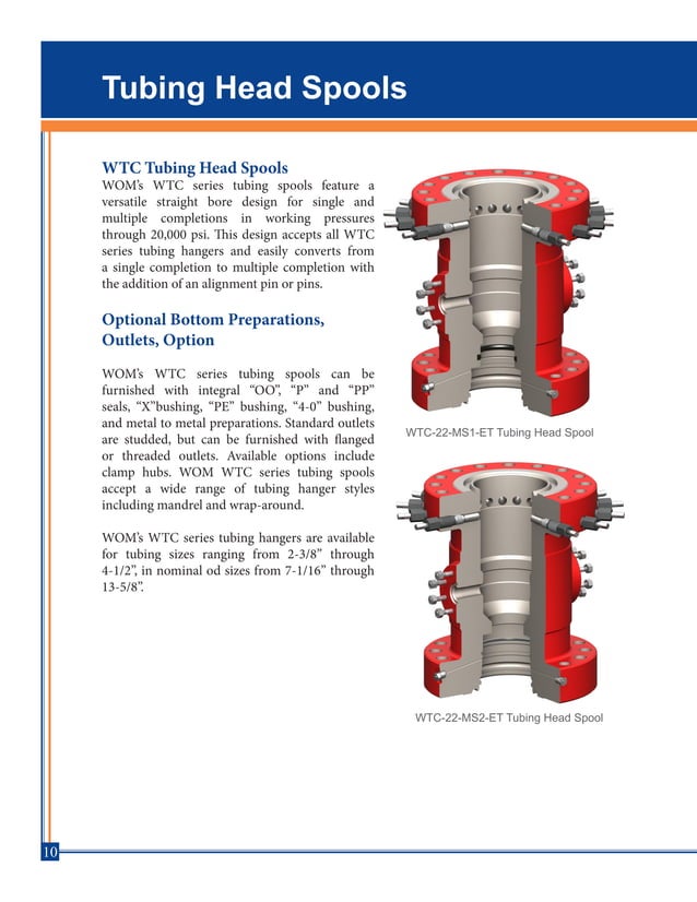 Casing Head Spools, Oilfield Casing Equipment - WOM Group | PDF