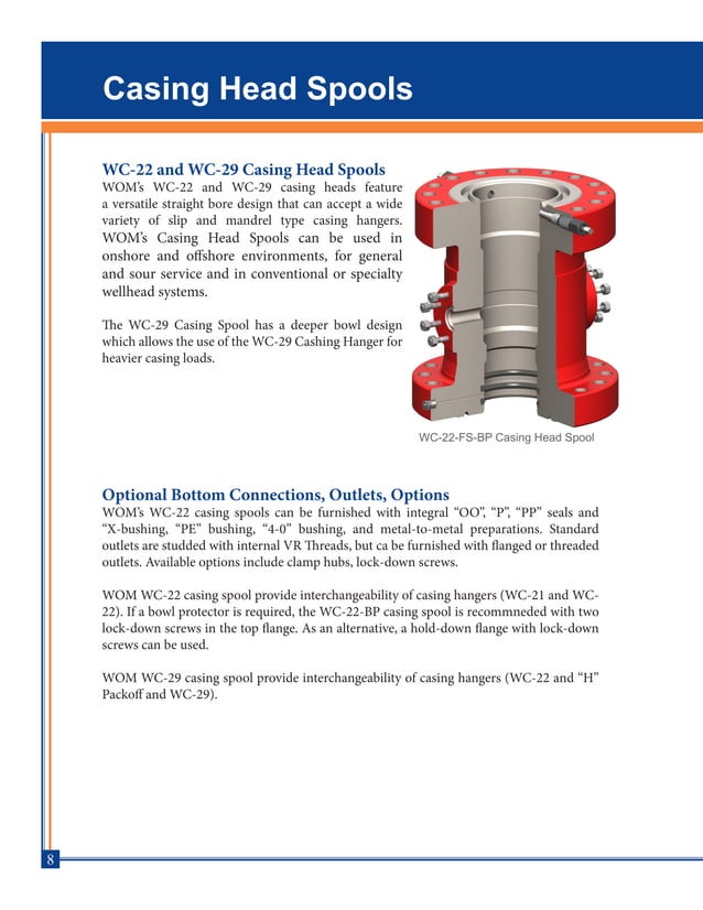 Casing Head Spools - Worldwide Oilfield Machine | PDF
