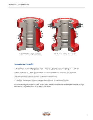 Casing Head Spools, Oilfield Casing Spools - WOM Group | PDF