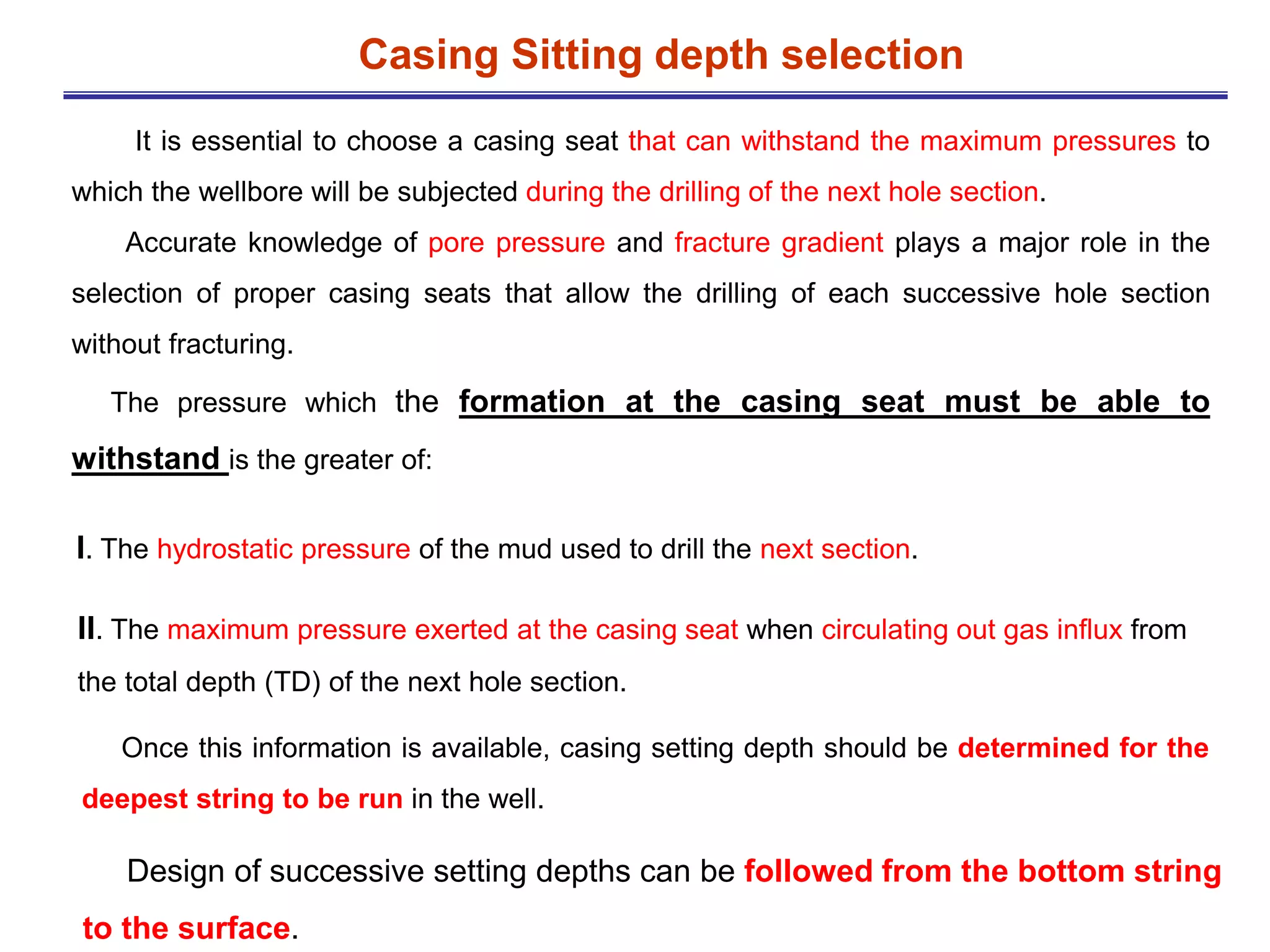 Casing Seat depth and Basic casing design lecture 4.pdf