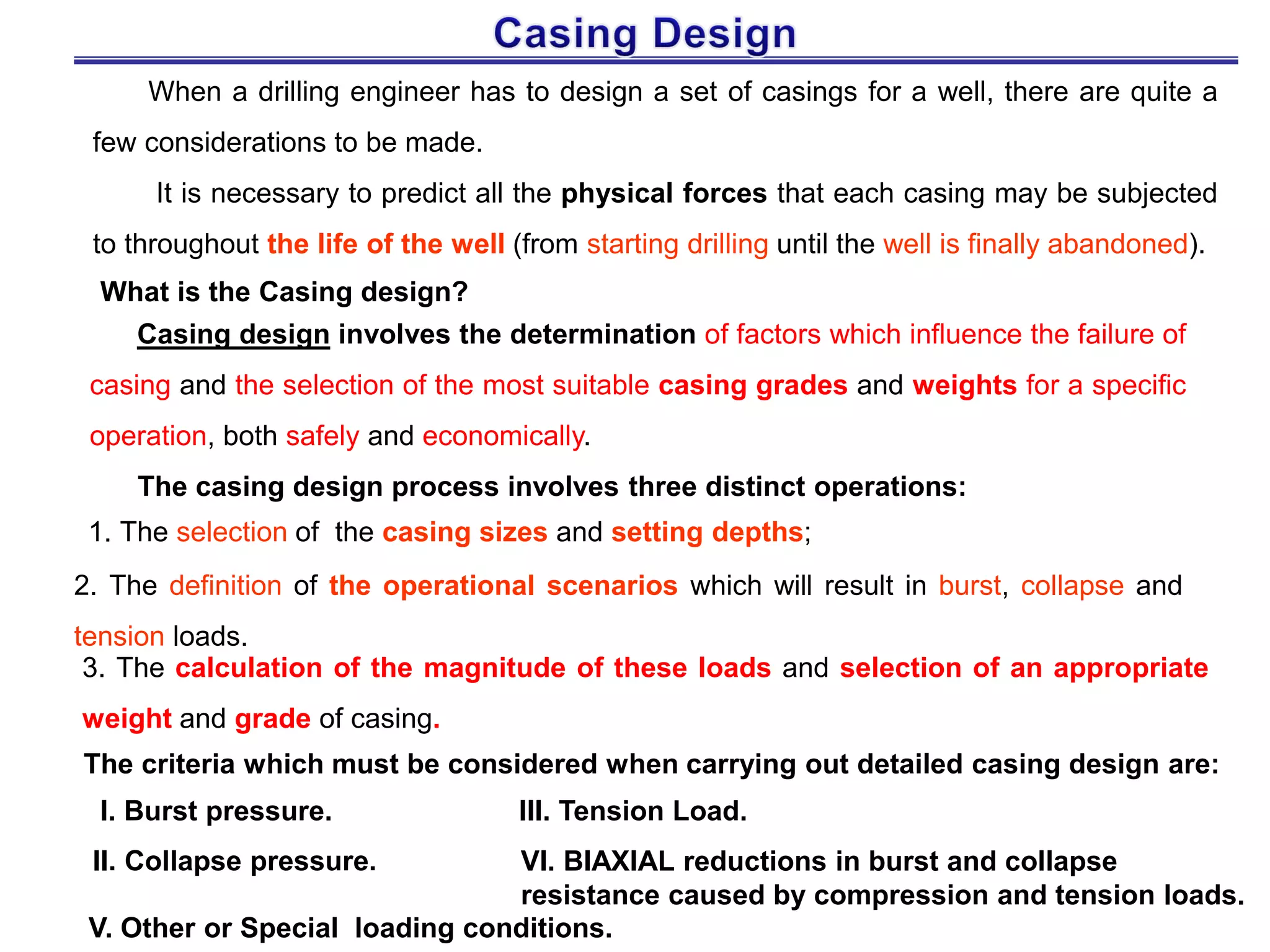 Casing Seat depth and Basic casing design lecture 4.pdf